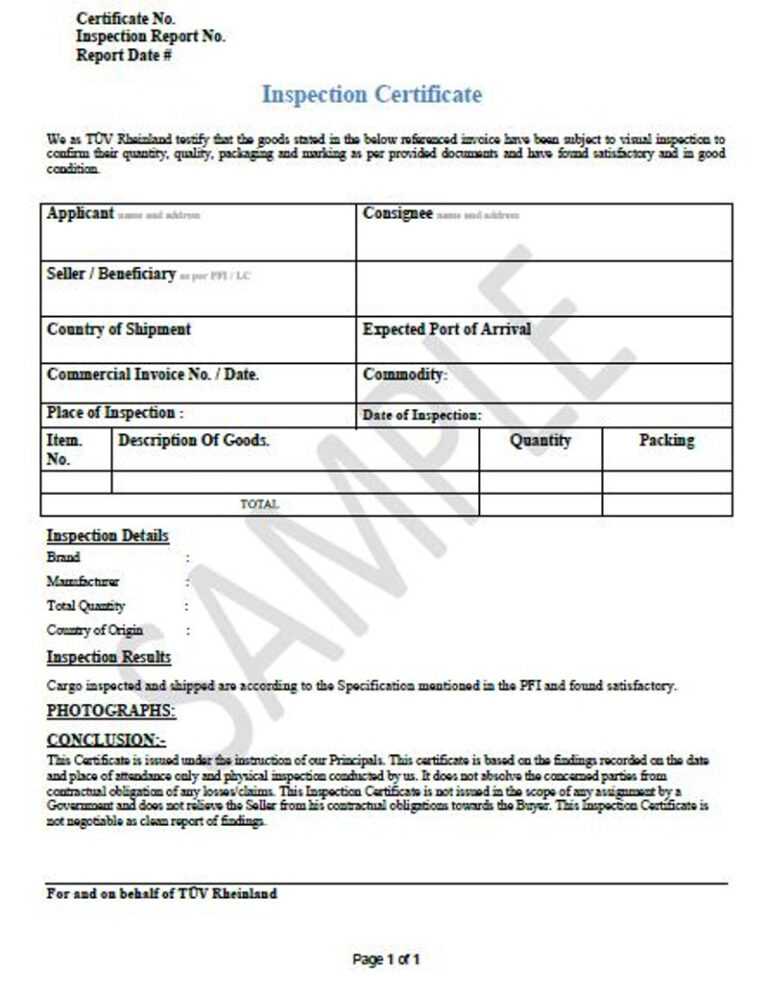 34 Certification Of Inspection Free Pdf Doc Download in Certificate Of ...
