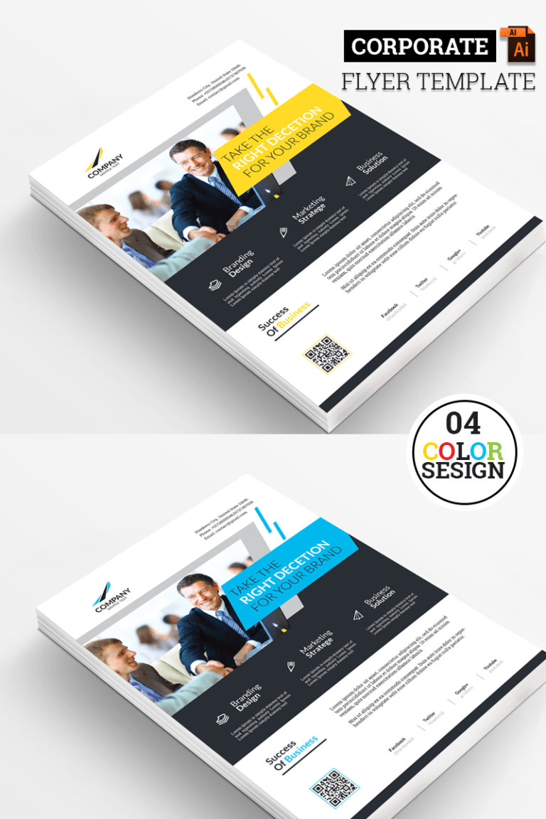 Brand Decision Flyer Corporate Identity Template with regard to ...