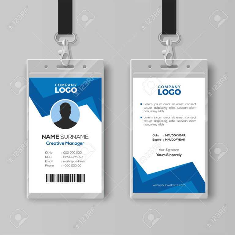 Press Id Card Set Vector Design Illustration Stock Vector inside Media ...