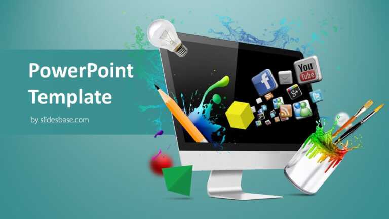 Creative Web Design Powerpoint Template regarding Multimedia Powerpoint ...