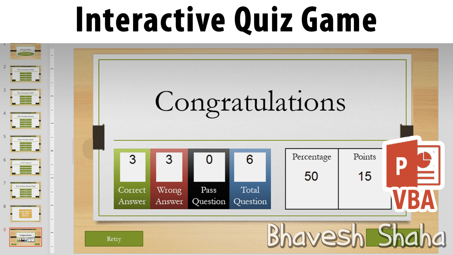 Download Powerpoint Template – Quiz Game With Points inside Powerpoint ...