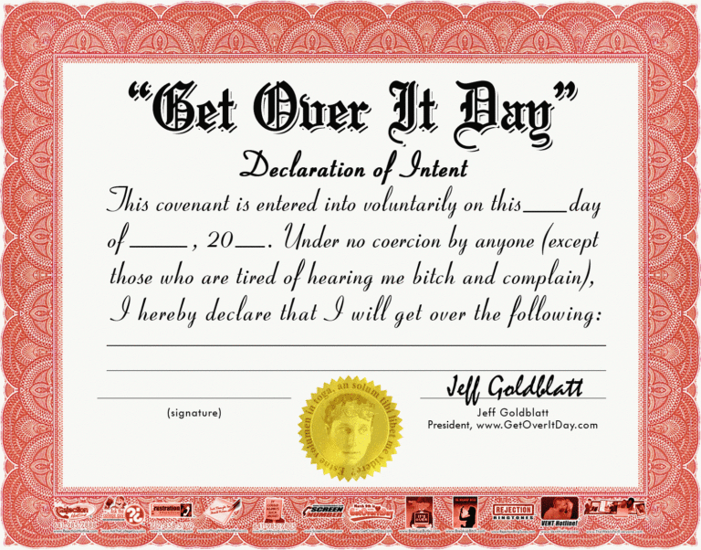 Free Printable Funny Certificate Templates – Template.maexproit.com