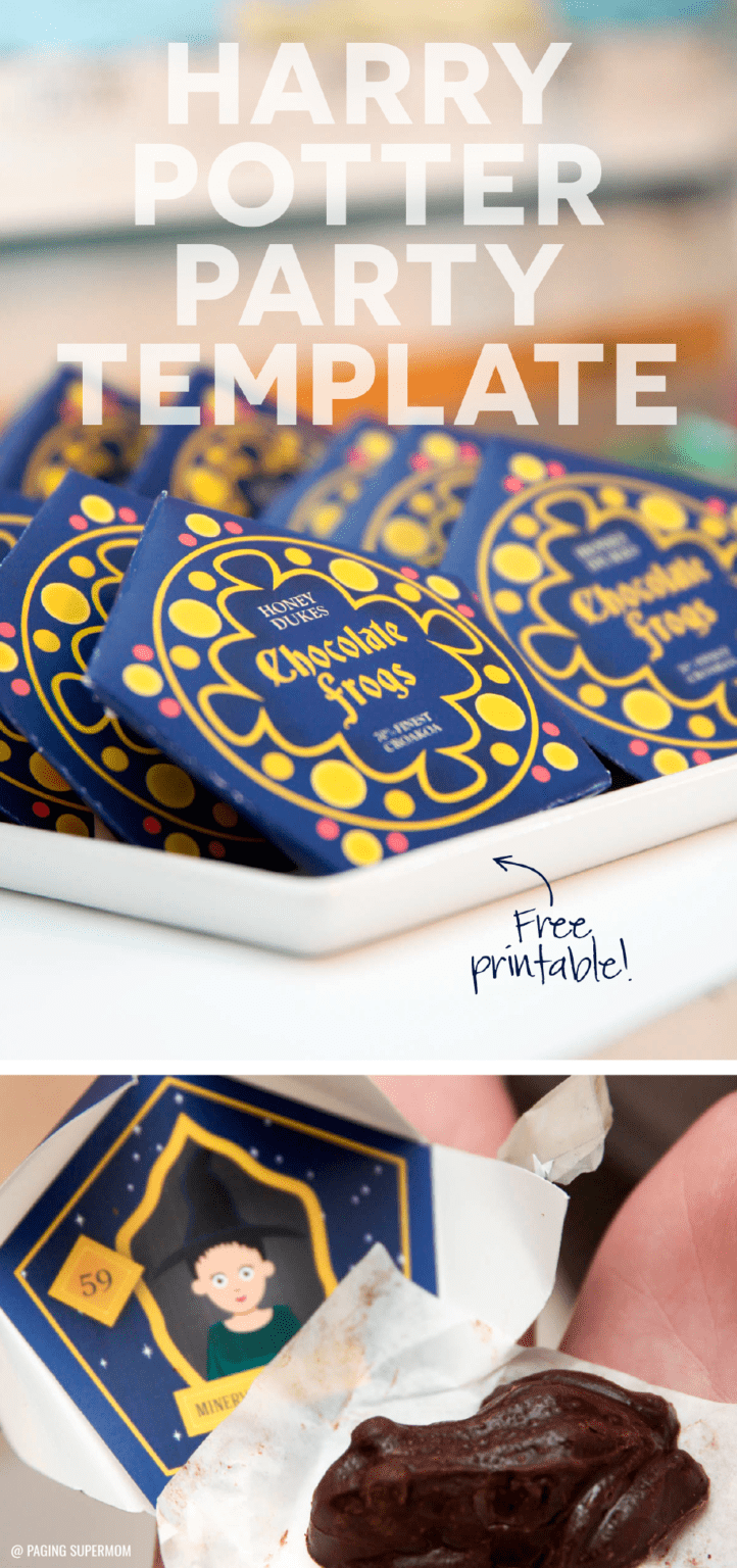 Harry Potter Chocolate Frogs – Free Printable Template For For ...