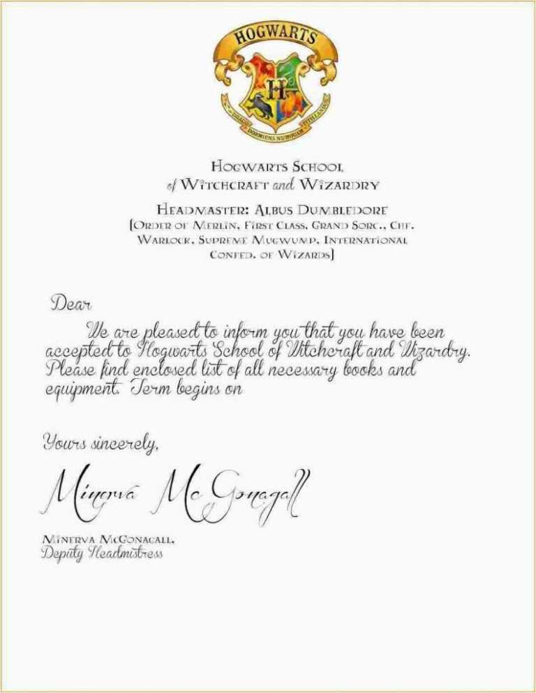 Hogwarts Graduation Diploma Template Harry Potter Fillable regarding ...
