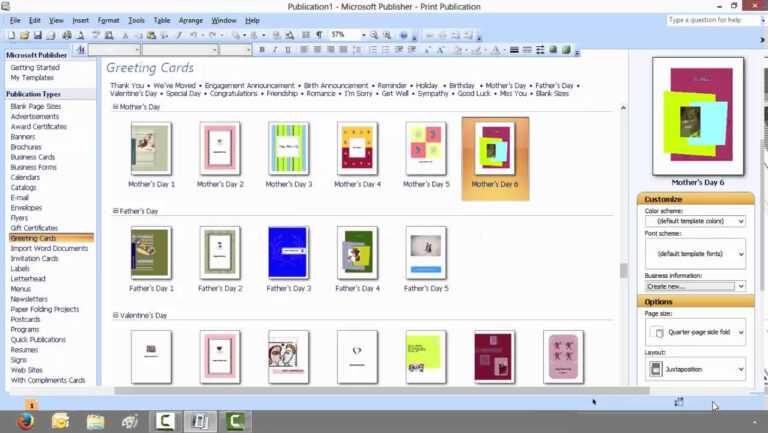 How To Create A Greeting Card With Microsoft Publisher regarding ...