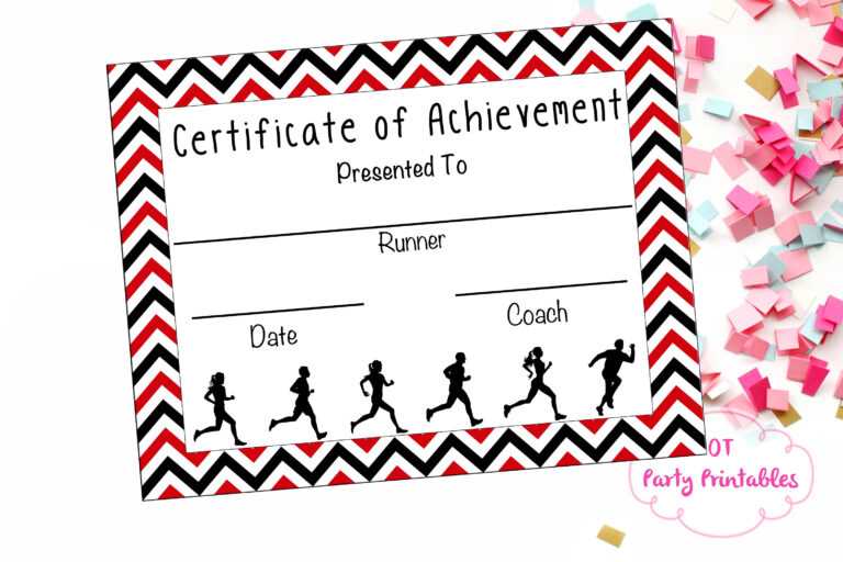 Instant Download – Cross Country Certificate – Track And Field ...