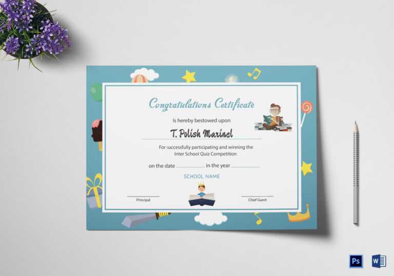 Congratulations Certificate Word Template – Template.maexproit.com