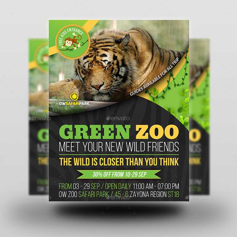 Zoo Flyer Template throughout Zoo Brochure Template – Template ...